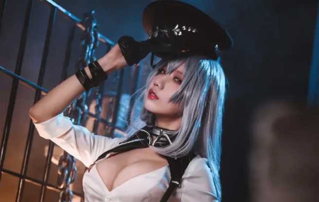 迷失人形QUQ甘古特COS：碧蓝航线女警官的性感与权威 - 图趣阁